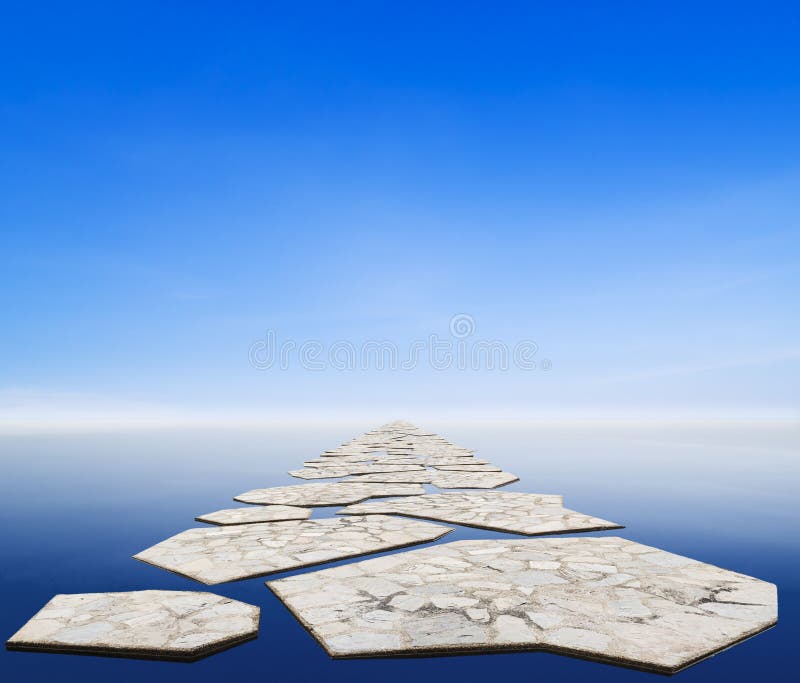 Abstract Steps Way of Stone Stock Image - Image of water, pebble: 48187189