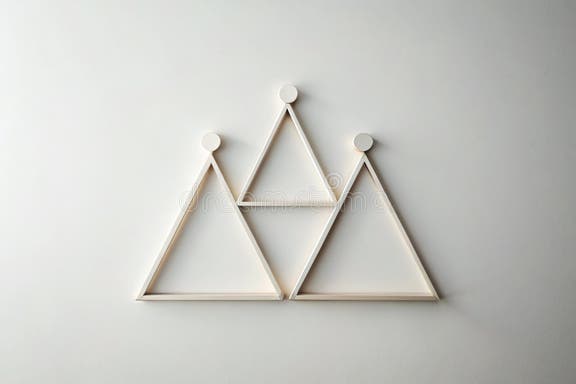 Abstract Stick Figure Triangle Exploring Unity Connection and ...