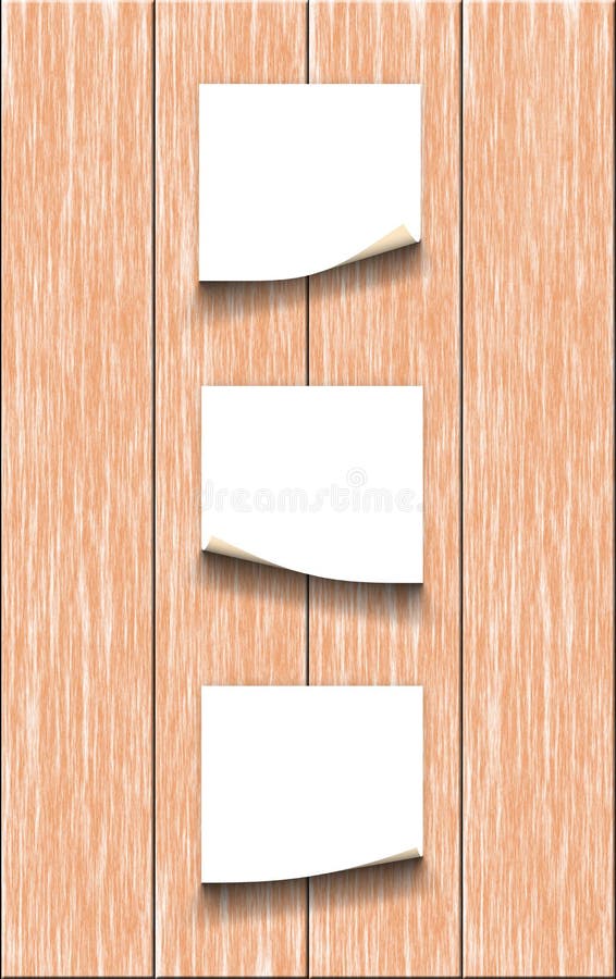 Abstract Stickers on the Abstract Wooden Background Stock Illustration ...