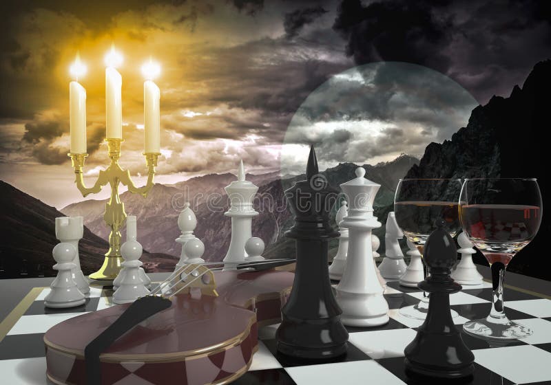 Abstract Background with Chess. Stock Illustration - Illustration of ...