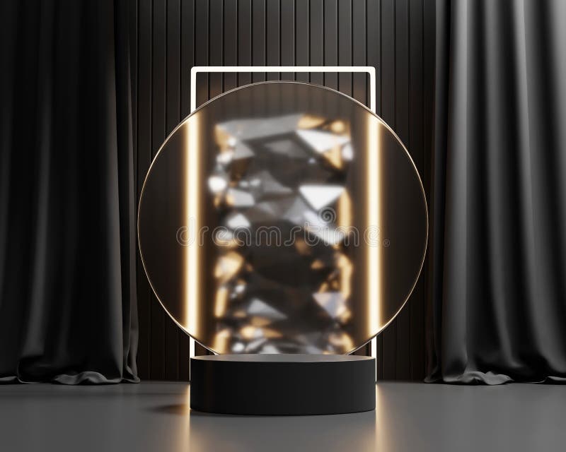 Abstract Still Life Elegance Podium Platform Product Showcase with ...