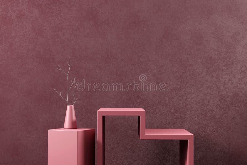 Abstract Still Life Table Podium Platform Product Showcase with 3d ...