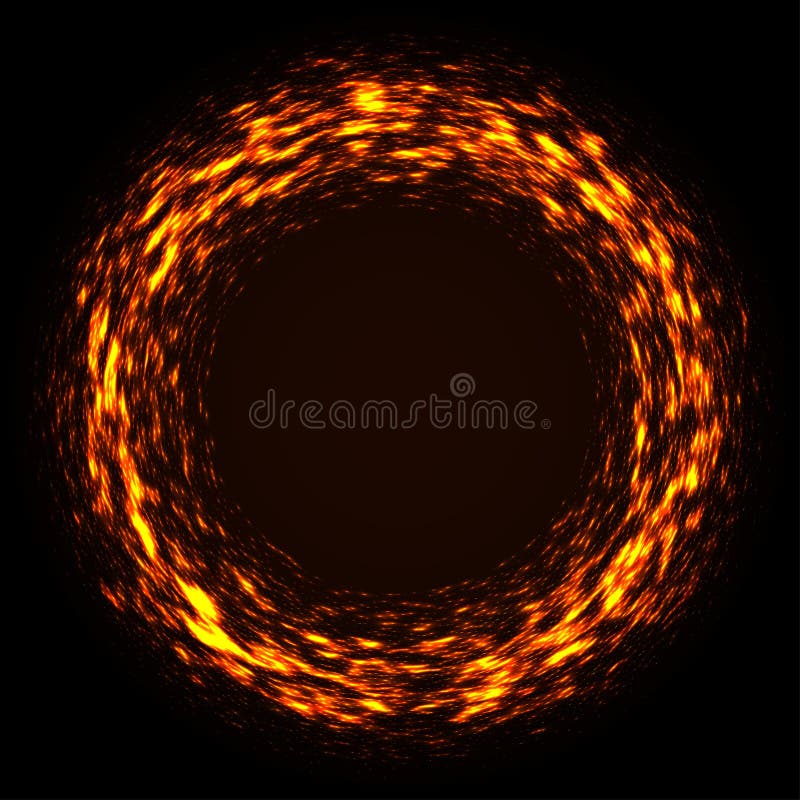 Abstract Stipple Background. Red Luminous Circles. Crimson Elegant ...