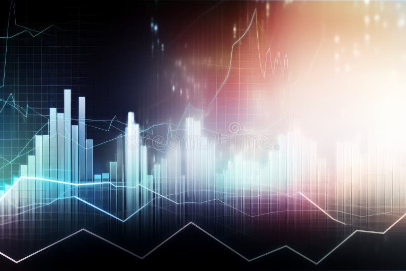 Abstract Stock Market Financial Graph Concept Background Stock Photo ...
