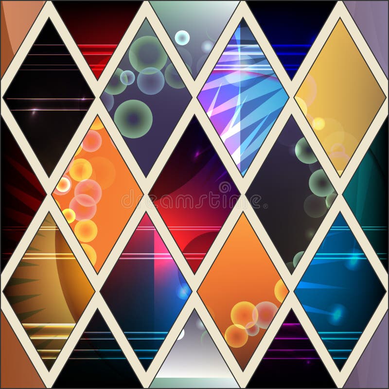 Abstract Stock Seamless Patchwork Pattern. Geometric Desi Stock ...