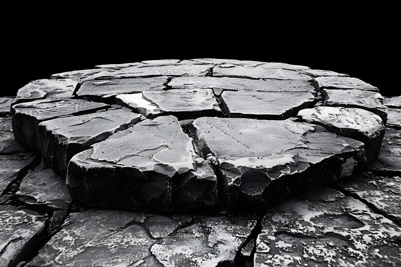 Abstract Stone Circle: Textured Rock Pattern for Design Concepts and ...