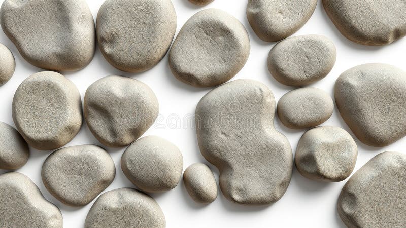 Abstract Stone Forms a Collection of Unique Natural Stone Blob Shapes ...