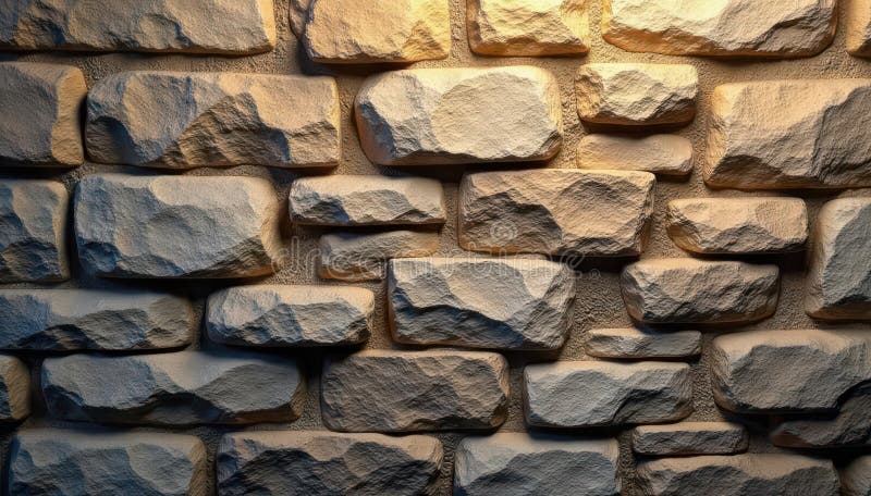 Abstract Stone Wall, Rough Surface, Repeating Cells, Stone Texture ...