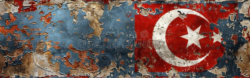 Turkish Flag-Inspired Abstract Stone Wall Texture Pattern for ...