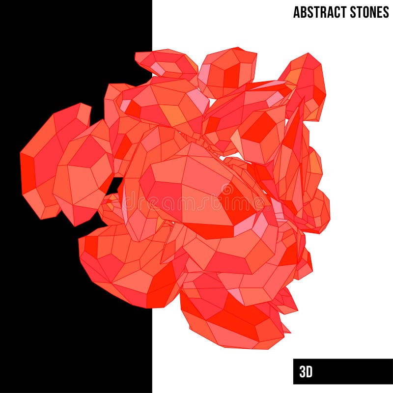 Abstract stones. stock vector. Illustration of black - 53466088