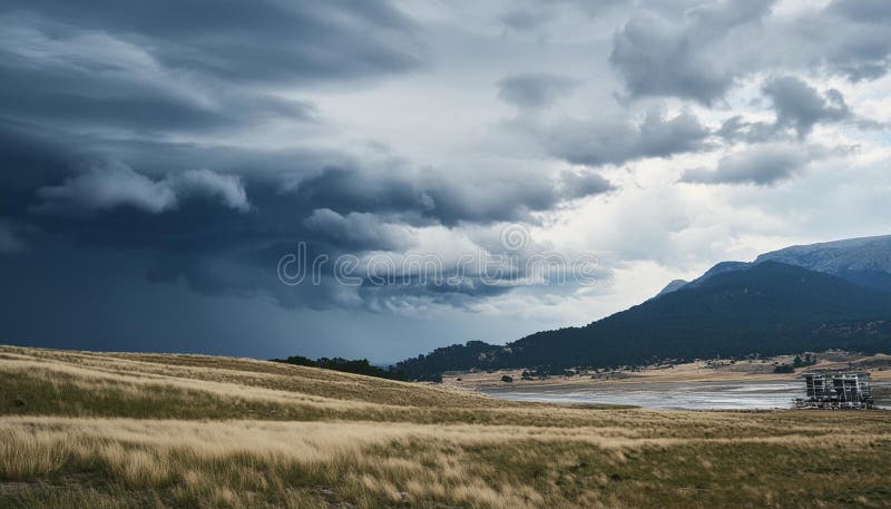 Abstract, Storm Clouds and Outdoor Climate Change Background for ...