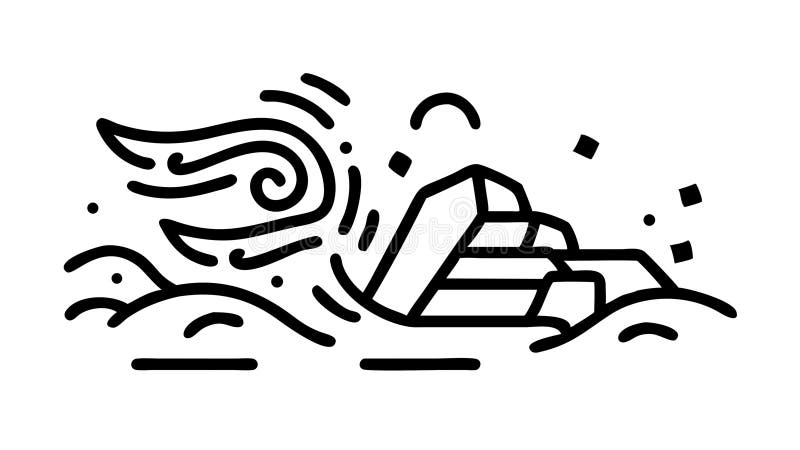 Abstract Storm Vortex: Dynamic Energy and Natural Forces, Vector Design ...