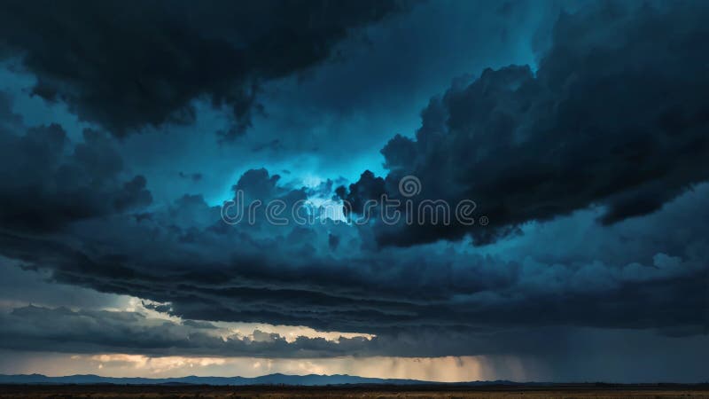 An Abstract Stormy Sky with Gradients of Charcoal Gray and Electric ...