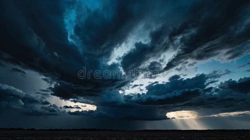 An Abstract Stormy Sky with Gradients of Charcoal Gray and Electric ...
