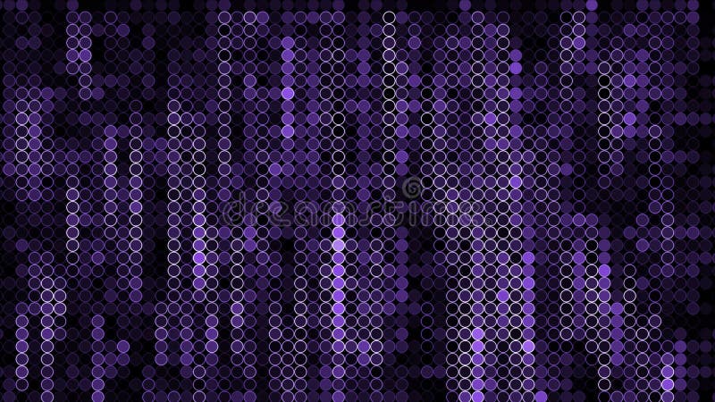 Abstract Straight Line Dots Running on the Screen Background. Motion ...