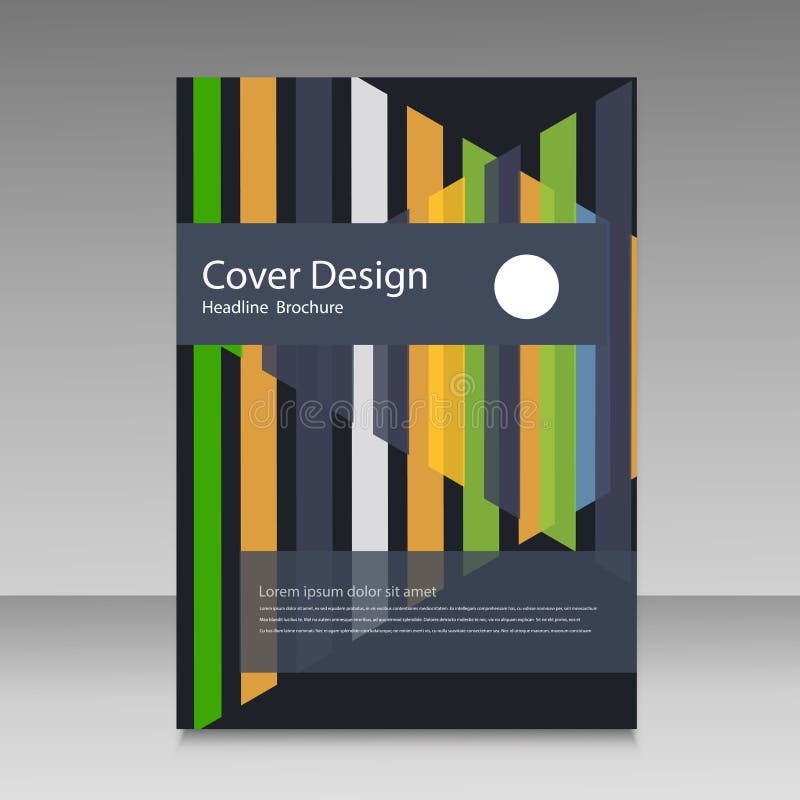 Abstract Straight Lines Cover Brochure Stock Vector - Illustration of ...