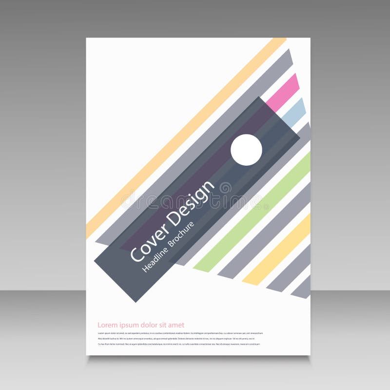 Abstract Straight Lines Cover Brochure Stock Vector - Illustration of ...