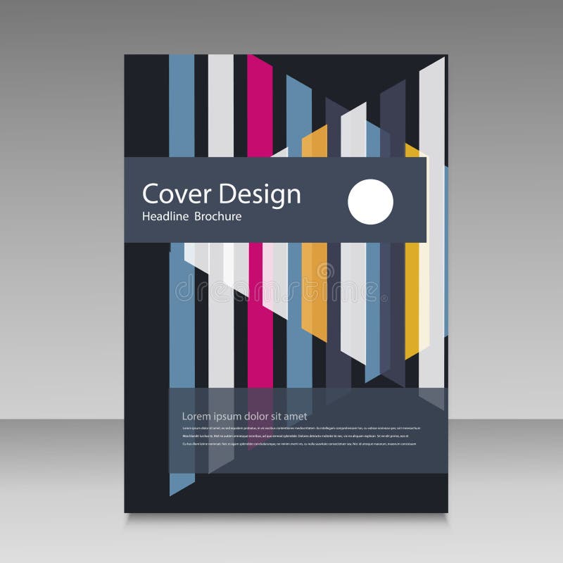 Abstract Straight Lines Cover Brochure Stock Vector - Illustration of ...