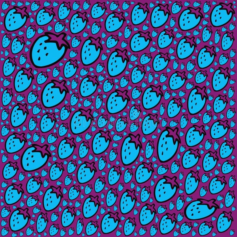 Abstract and Contemporary Digital Art Strawberry Design Stock ...