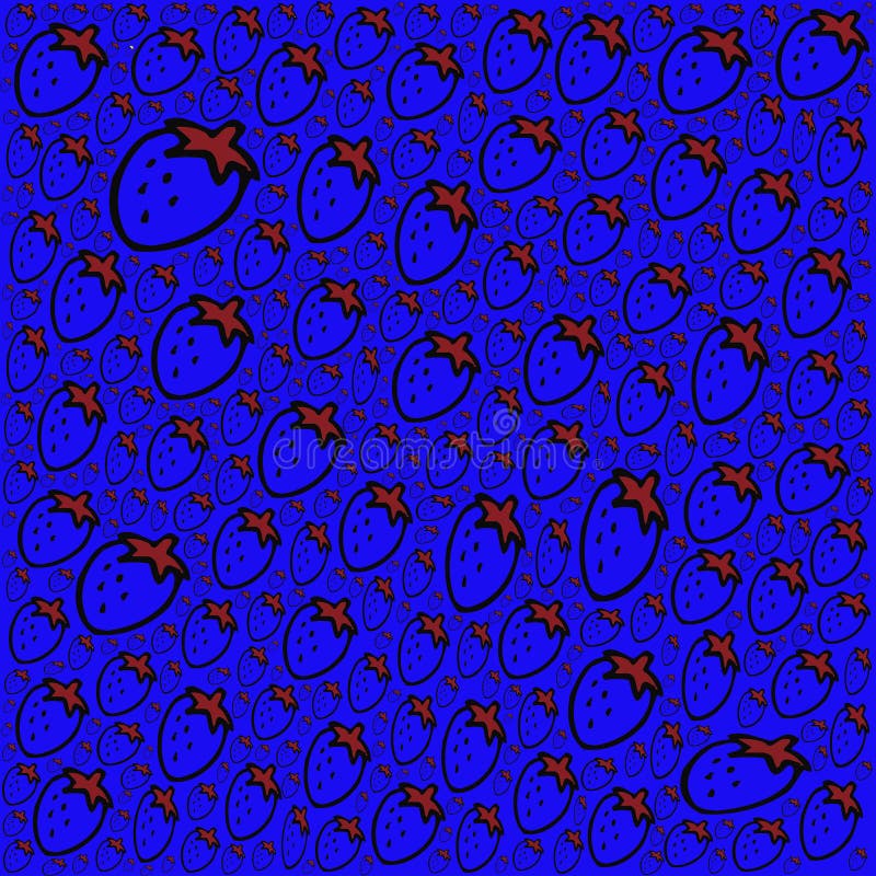 Abstract and Contemporary Digital Art Strawberry Design Stock ...