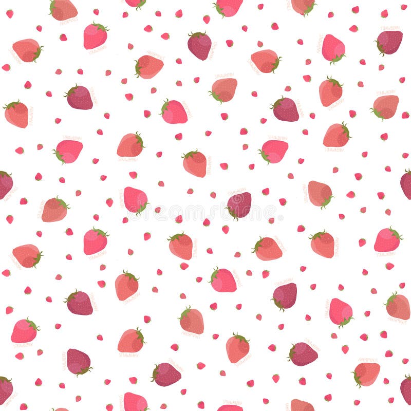 Abstract Strawberry Texture. Seamless Pattern Stock Vector ...