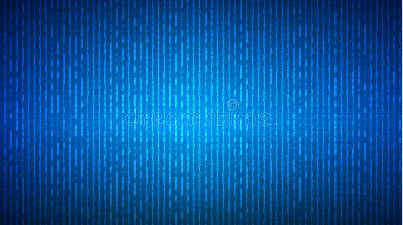 Abstract Stream Of Binary Matrix Code On Blue Screen Binary Computer Code Programming Coding