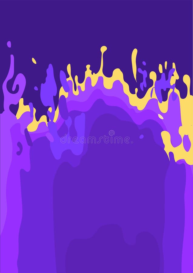 Abstract Stream of a Lava Like Liquid Structure. Vector Design Stock ...