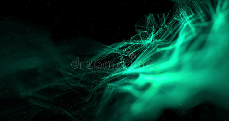 Abstract Stream Wave Array Colorful Glitter Sparkle Green Lines with ...