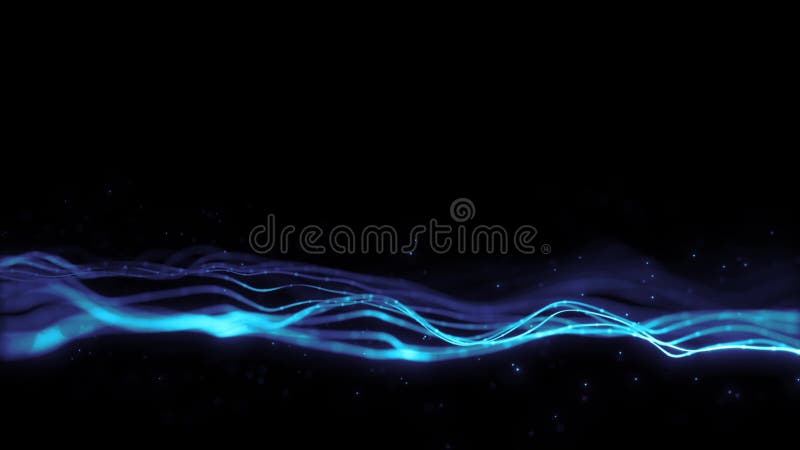 Abstract String Lines Waving Background Loop with Focus Stock Footage ...
