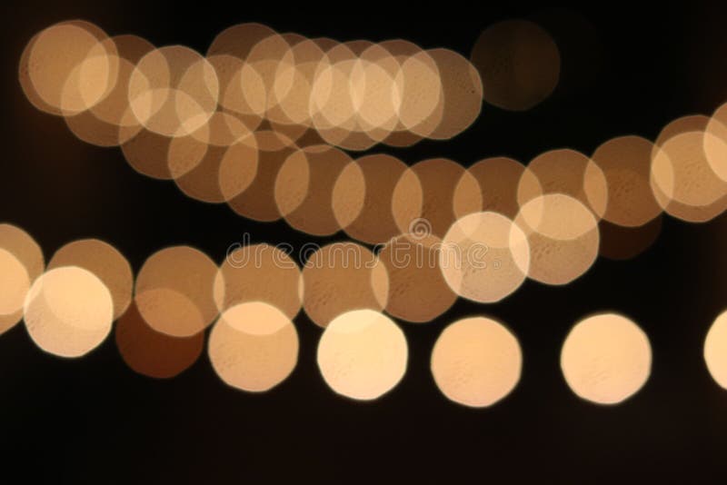 Abstract String of Warm White Party Lights Stock Image - Image of ...