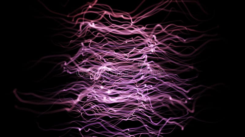 Abstract Strings Waving Fx Background Loop Stock Video - Video of ...