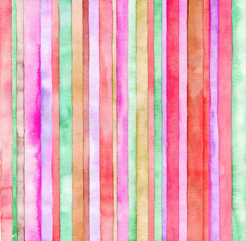 Abstract Strip Watercolor Painted Background Stock Image - Image of ...