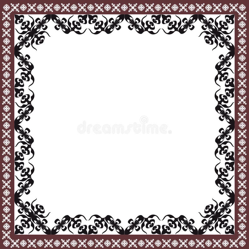 Romanian Traditional Frame - Cdr Format Stock Vector - Illustration of ...