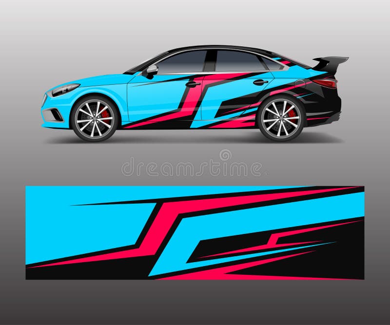 Abstract Stripe for Racing Car Wrap, Sticker, and Decal Design Vector ...
