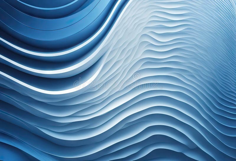 Abstract Stripe Wave Lines Graphic Blue and White Gradient Color ...