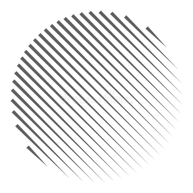 Striped Circle Abstract Art for Decoration, the Halftone Geometric ...