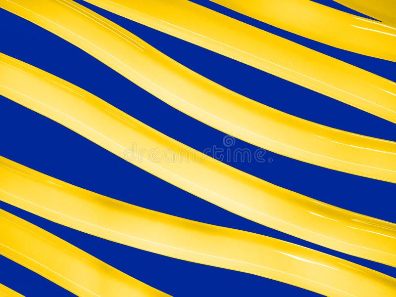 Abstract Striped Background in Blue and Yellow. Colored Lines, Wave ...