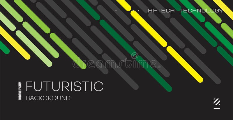 Abstract Striped Background. Geometric Technical Vector Background with ...