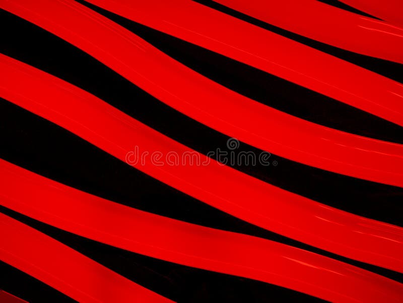 Abstract Striped Background in Red and Black. Colored Lines, Wave ...