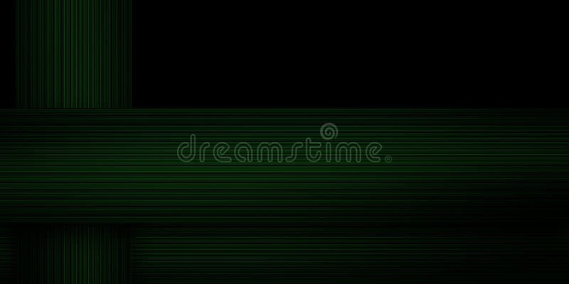 Abstract Striped Green Lines Pattern Overlay on Black Background and ...