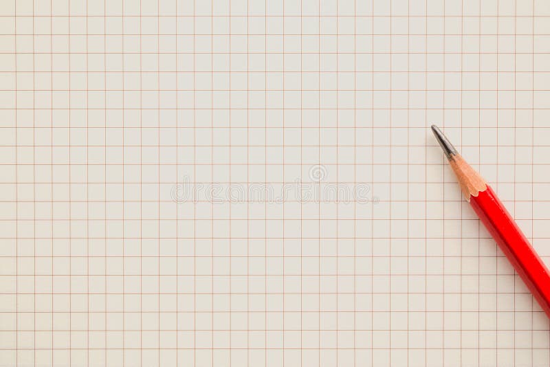 Abstract Striped Notebook with Pencil on White Paper Line Pattern ...