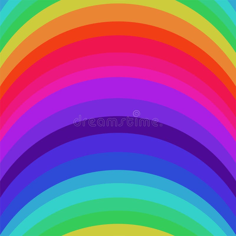 Abstract Striped Rainbow Seamless Pattern. Vector Graphics Stock ...