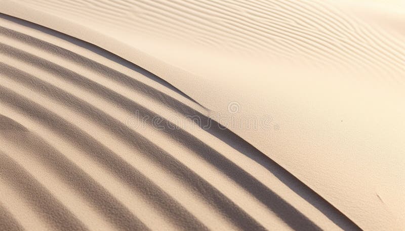 Abstract Striped Sand Dune Pattern Creates Beautiful Landscape ...