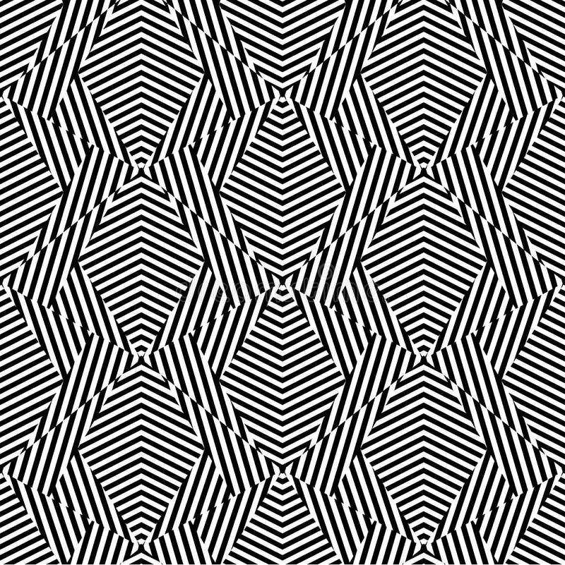 Abstract Striped Shapes. Seamless Vector Pattern Stock Vector ...