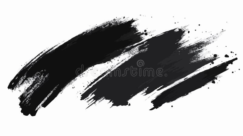 Abstract Striped Stroke Ink Dust Vector Illustration Isolated Stock ...
