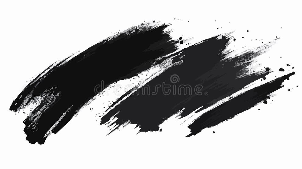 Abstract Striped Stroke Ink Dust Vector Illustration Isolated Stock ...