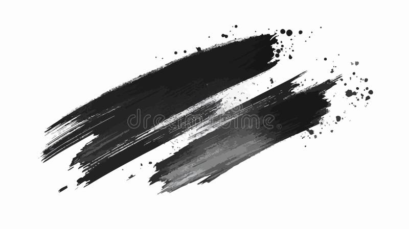 Abstract Striped Stroke Ink Dust Vector Illustration Isolated Stock ...