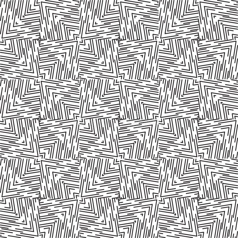Striped Textured Geometric Vector Seamless Pattern Stock Vector ...