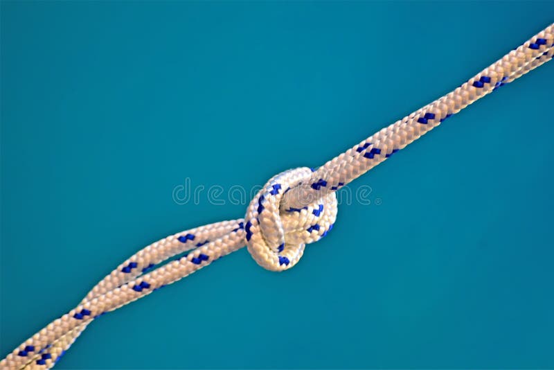 Abstract Striped White Rope on Blue Background, Industry Diversity ...