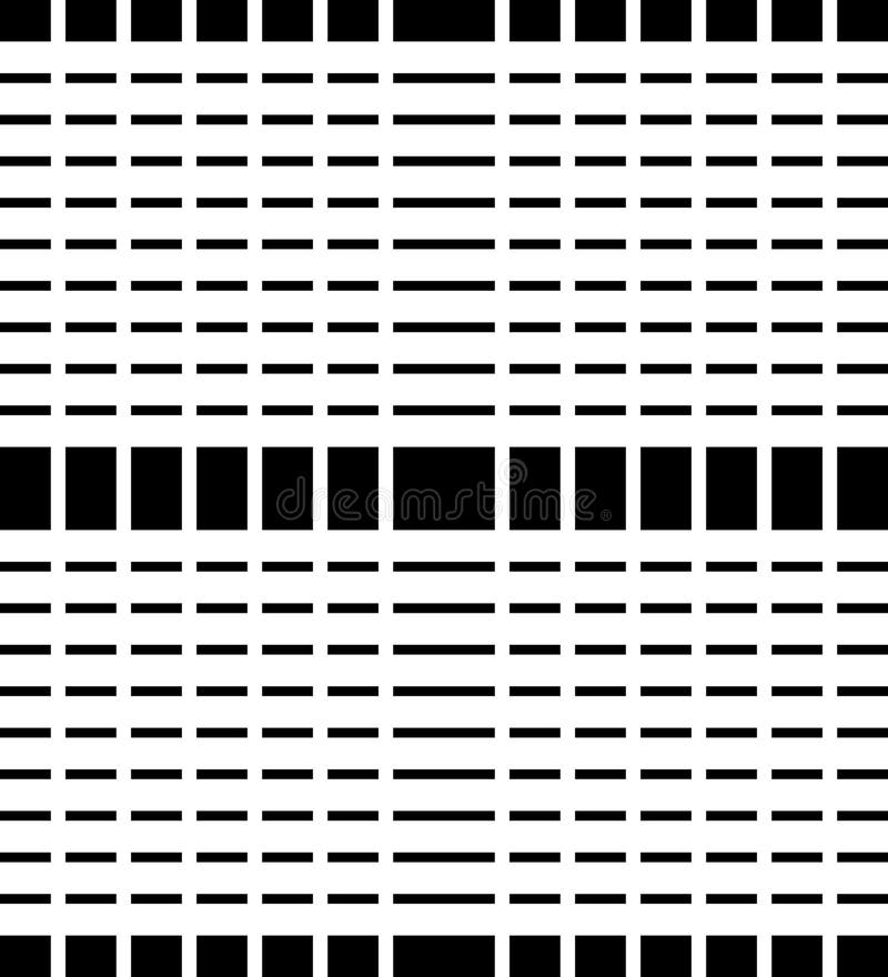Abstract Stripes with Boxes Repeated Pattern on White Background Stock ...
